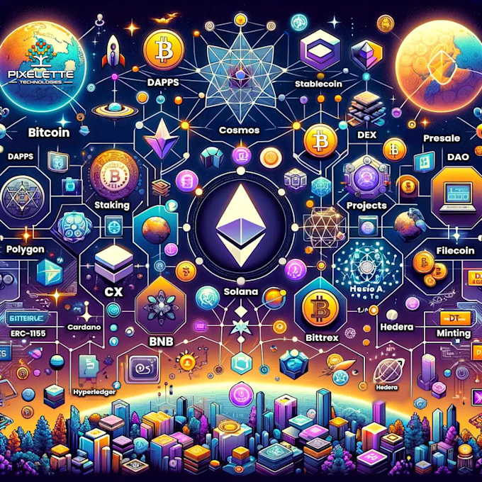 Build Blockchain Dapps Hedera Xrpl Cosmos Bitcoin By Pixelettetnlgy Fiverr