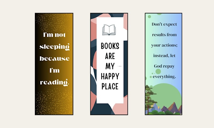Create attractive printable custom bookmark by Sunny5010 | Fiverr
