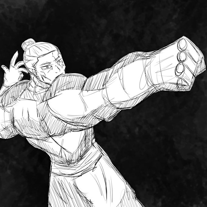 Create illustrations of existing anime characters by Johnp_vincent | Fiverr