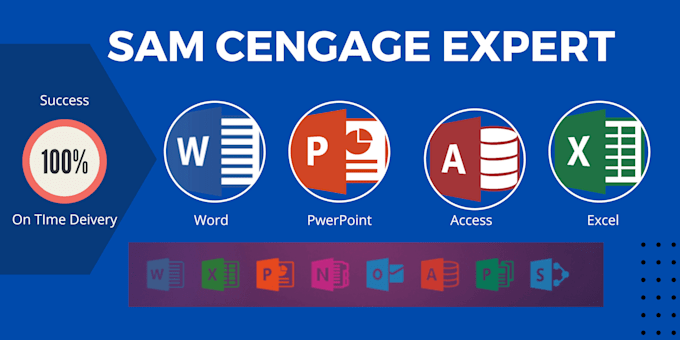 Do all ms office, excel, access, sam cengage capstone and projects by ...