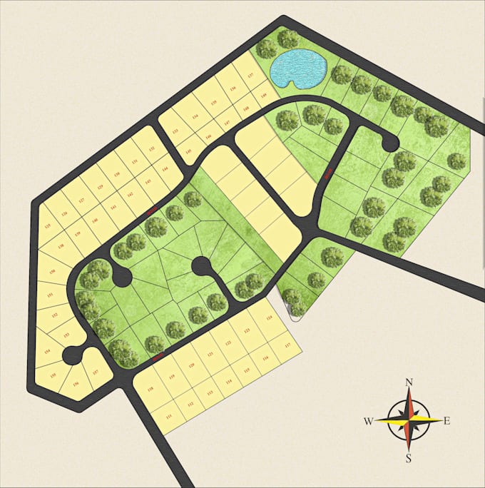 Do architectural real estate site plan render by Arrazuanahmed65 | Fiverr