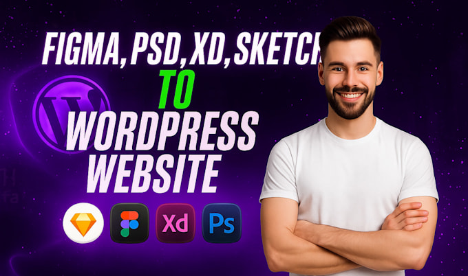 Convert psd, sketch, xd, figma to wordpress website, figma to elementor ...