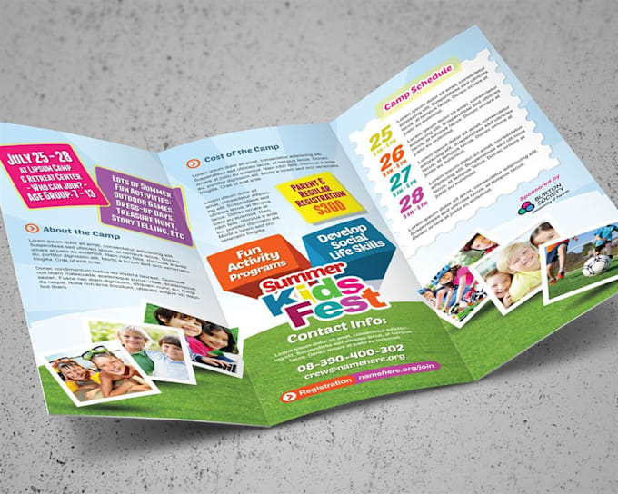 Design a professional tri fold brochure by Rollerbanners | Fiverr