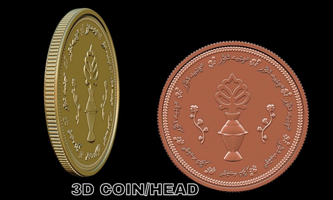 Sculpt 3d coin bas relief 3d model 3d head cnc medallion for 3d ...