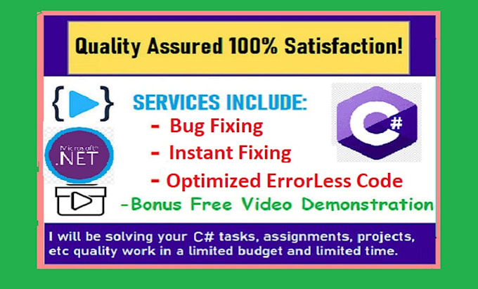 Develop Csharp Dot Net Windows Forms User Controls Webapis Asp Net Core Mvc By Aftabahmed001