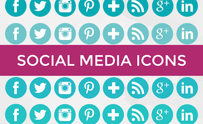 Design custom social media icons by Designerella | Fiverr