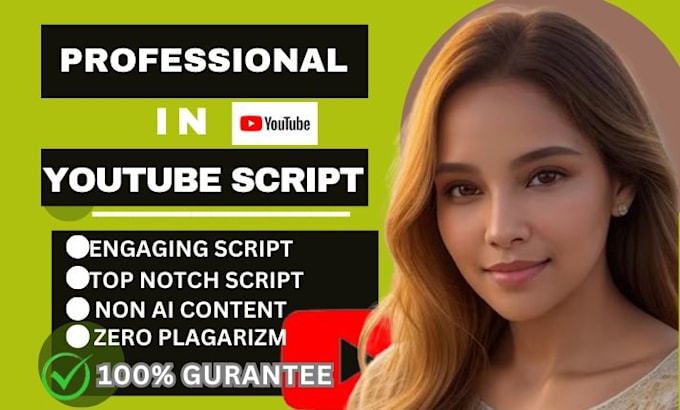 Write script for youtube videos, scriptwriting and video script by Olivia_emily2 | Fiverr