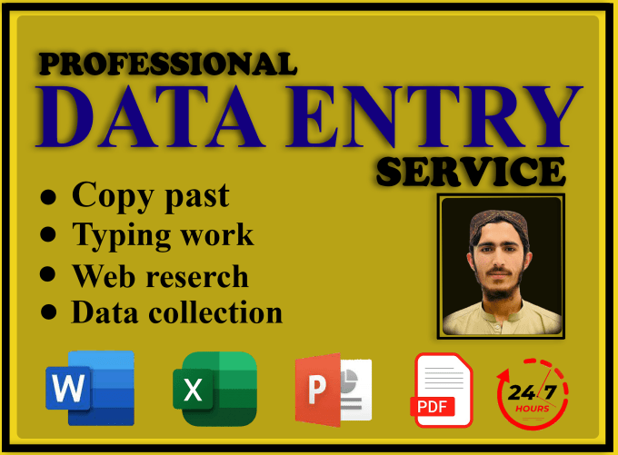 Do professional data entry, copy paste, web research, excel data entry ... Do professional data entry, copy paste, web research, excel data entry ...