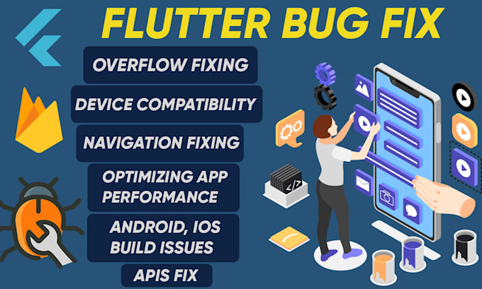 Fix bugs quickly in your flutter app by Vozax5 | Fiverr