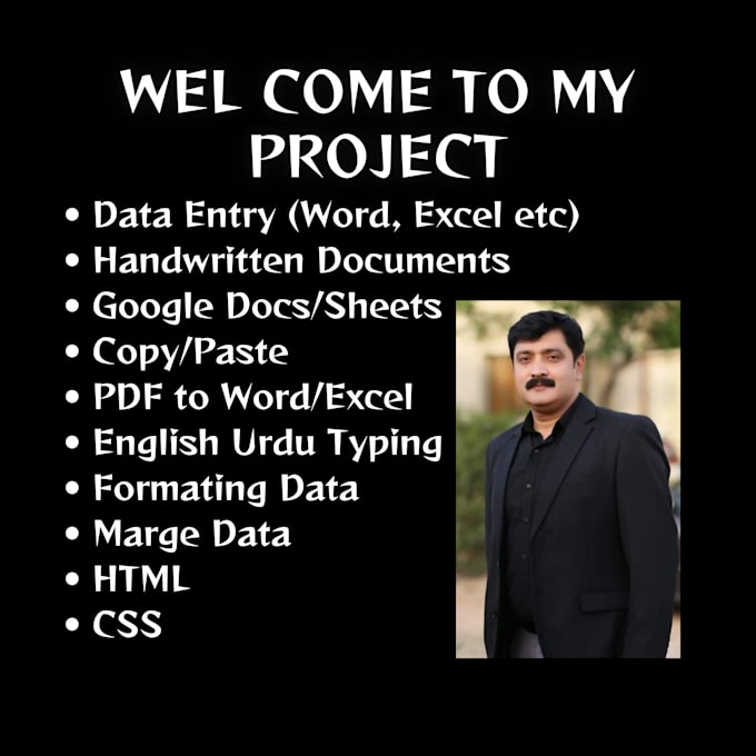 Do manually data entry ms office, copy paste, pdf, html, css by ...