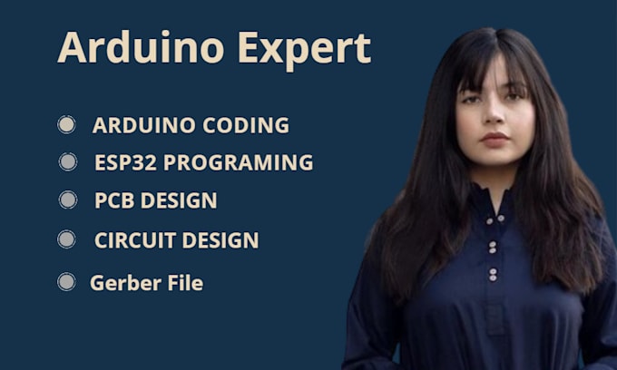 Code arduino project, program esp32, do electronic circuit and create pcb design by Khan_sah ...