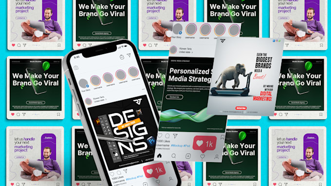 Create social media post design for engaging online presence by ...