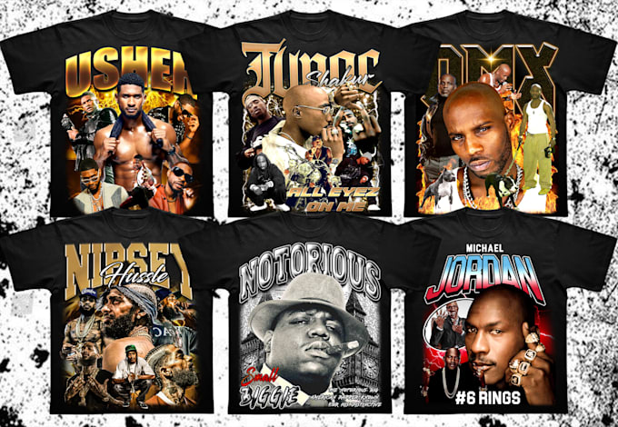 Design a rap tee vintage old school 90s bootleg t shirt by Razzak ...