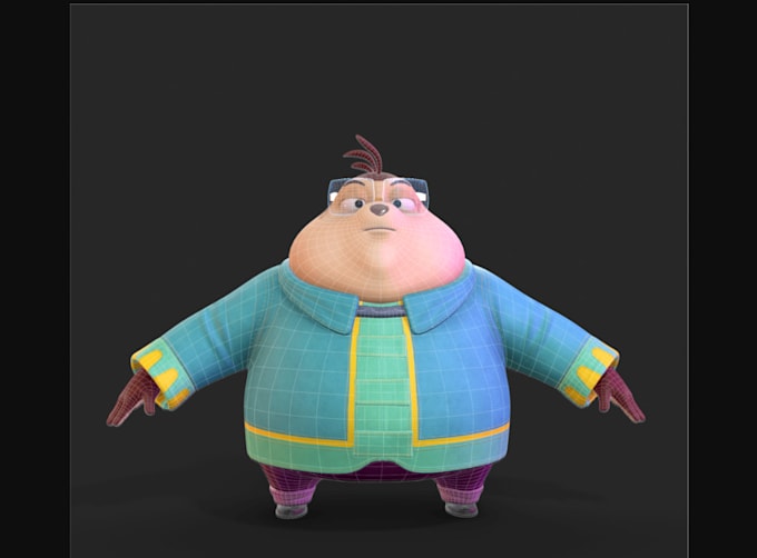 2d to 3d model, 3d non humanoid character,rig3d model with physics ...