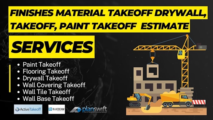 Finishes material takeoff drywall, takeoff, paint takeoff estimate by Rahilasaeed | Fiverr