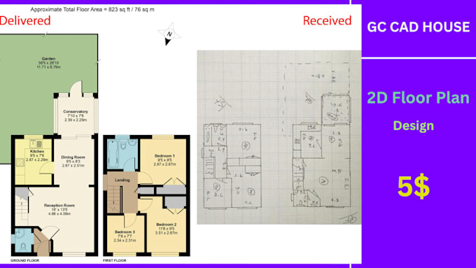 Design professional 2d floor plan and drafting architecture interior ...