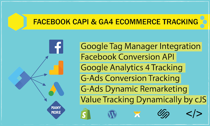 Set up, and fix facebook pixel, fb capi, ga4 tracking by gtm by ...