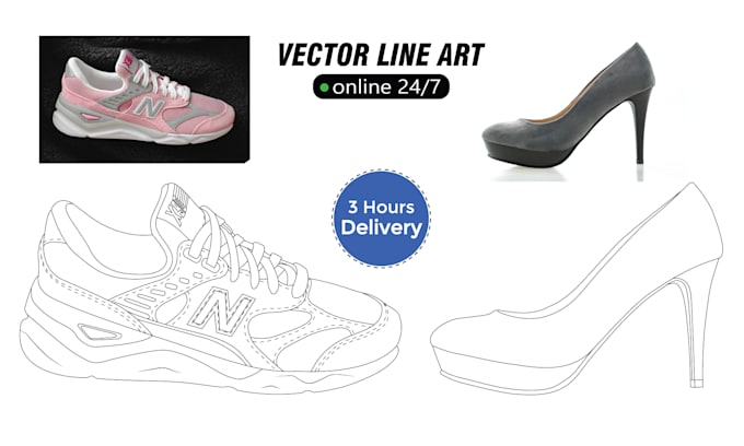 Draw detailed vector line art illustration of any product by Jabed ...