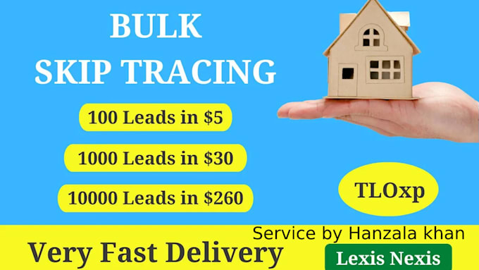 Do real estate skip tracing in bulk using tloxp by Hanzla0505 | Fiverr