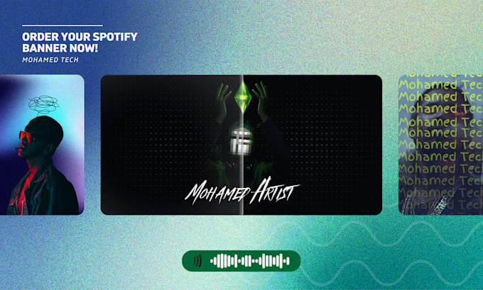 Design professional artist spotify banner by Tmo7amed | Fiverr