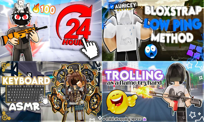 Make you a professional roblox gfx thumbnail by Itzmerblx | Fiverr