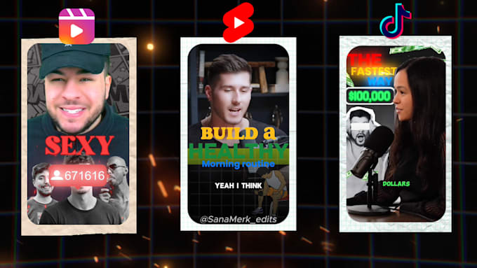 Edit your tiktok, youtube shorts and instagram reels by Haiyenn1 | Fiverr