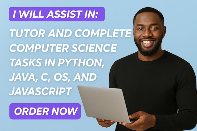 Tutor and complete computer science tasks in python, java, c, os, and javascript by Mark_cs | Fiverr