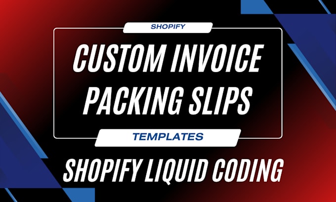Create shopify custom invoice and packing slip template for your ...