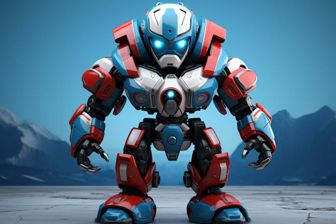 16 Stunning And Futuristic 3d Robot Character Designs For