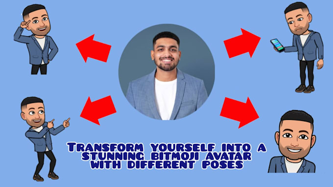 Transform your pictures into bitmoji avatars with background by Shaikh ...