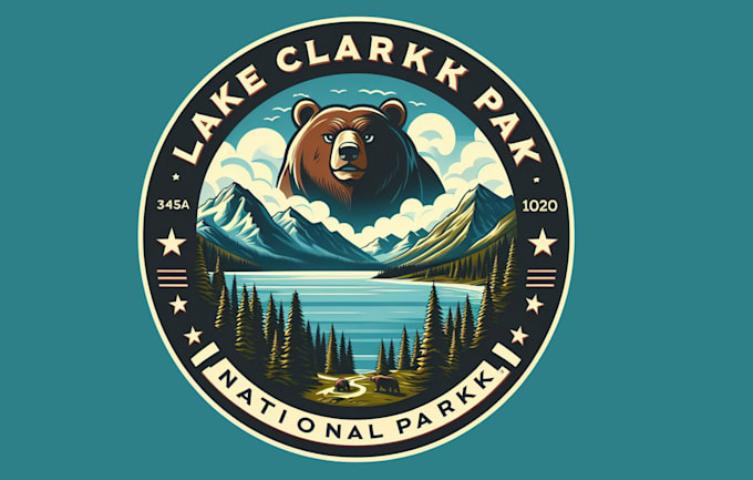 Make lake clark national park logo mascot design for you by Lomart ...