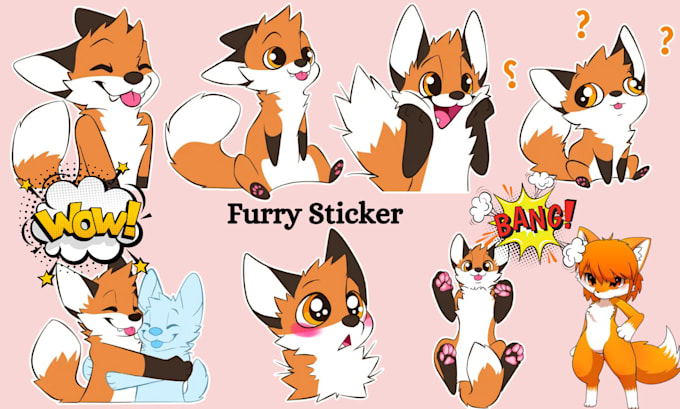 Draw Nsfw Furry Telegram Sticker Discord Nft Crypto Sticker Emoji