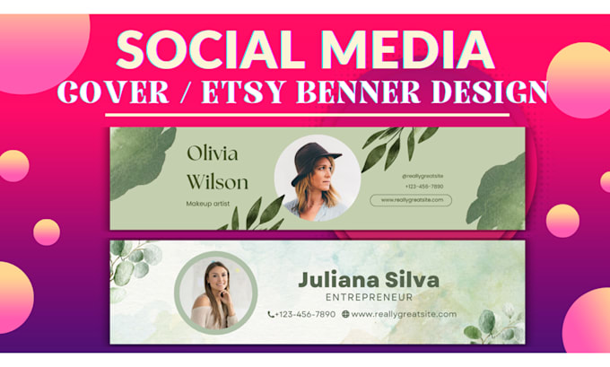 Design attractive etsy, linkedin, banner, facebook cover by Athoof_mr ...