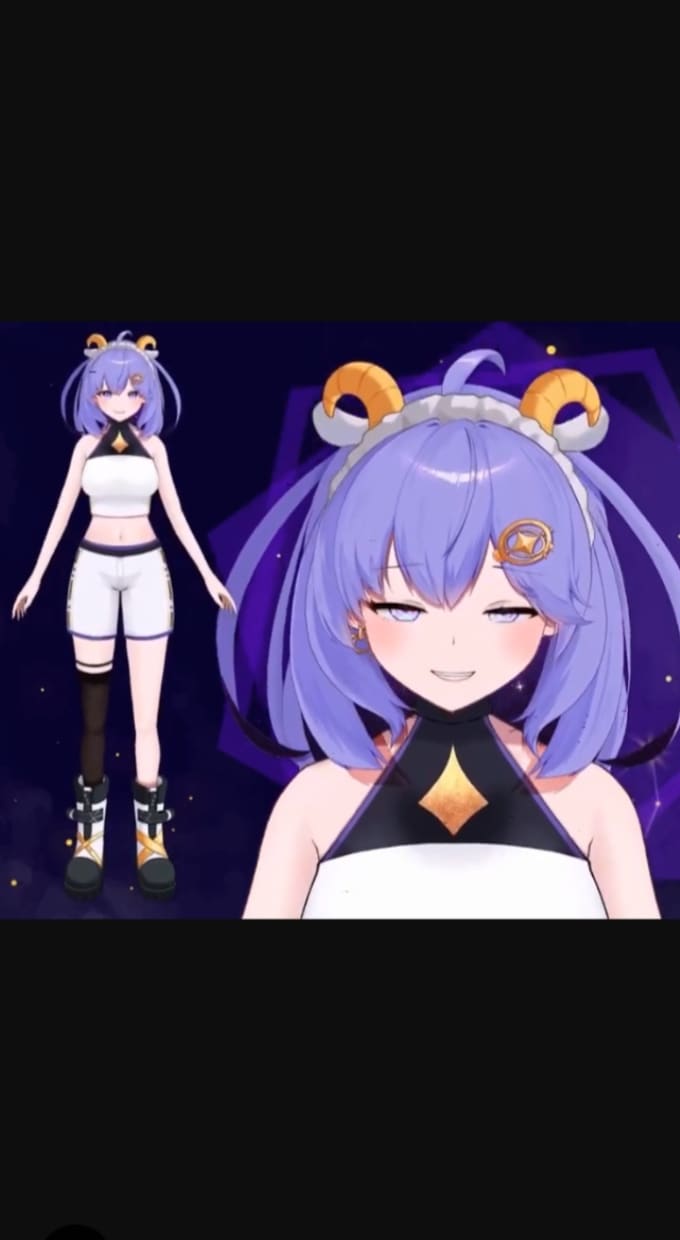 Design live 2d, vtuber character, anime model live2d rigging for ...
