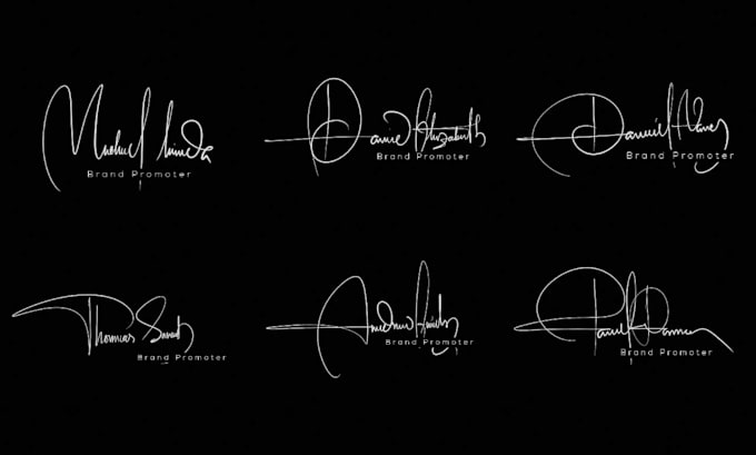 Create signature and handrawn logo by Ingenious_ahad | Fiverr