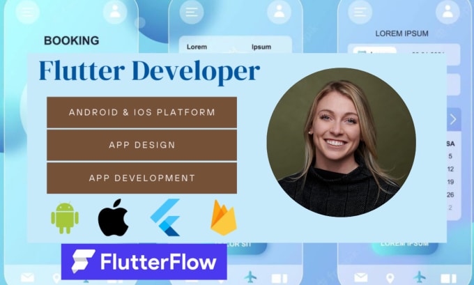 Build ios and android mobile app using flutter or flutterflow by Sophia ...
