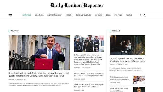 Publish press release, interview or article on daily london report uk ...