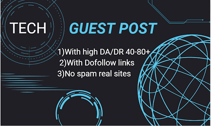 Do tech guest post on high authority tech blogs by Omeharram | Fiverr