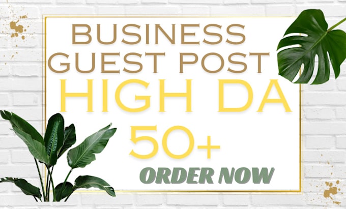 Do business guest post on high da website by Rr5916810 | Fiverr