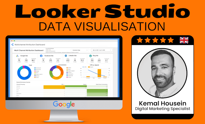 Build you a simple google looker studio dashboard by Khdigital | Fiverr