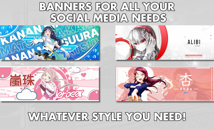 Design an anime banner for your discord, youtube, twitter by Ahnzhu ...