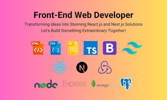 Be your front end web developer using react js and next js by Dipto16 ...