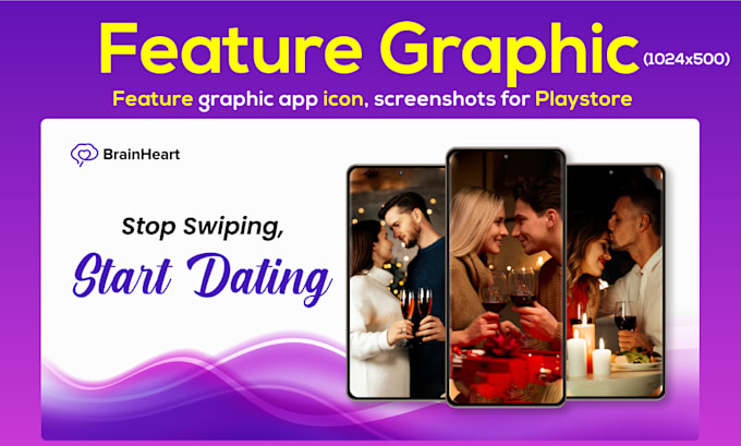 Design the most compelling feature graphic for google play store by ...