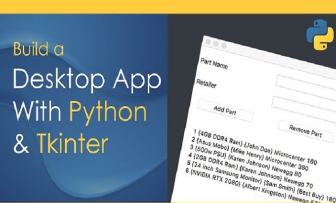 Do Python Gui In Pyqt5 Pyqt Tkinter For Desktop Application By Urkelcode Fiverr