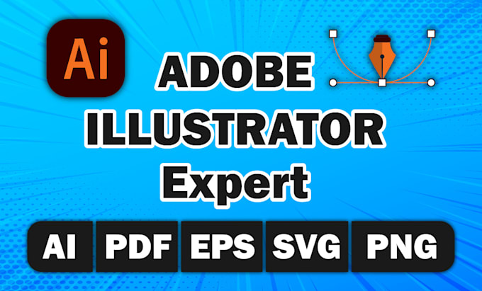 Deliver adobe illustrator work in svg, pdf, ai, eps by Kashifali5056 ...