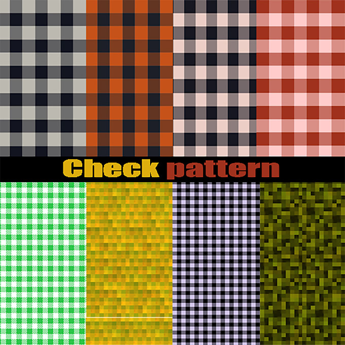 Design plaid check shirt patterns designs by Moinakhann | Fiverr
