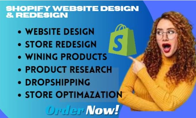 Create high converting shopify dropshipping store or website design and redesign by ...