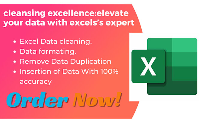 Provide the excel data cleaning services by Tech_of_sagar | Fiverr