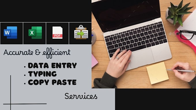 Do data entry , copy paste and typing work job by Divyanjaliii | Fiverr