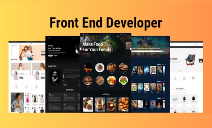 Be your front end web developer or do front end development by Md ...